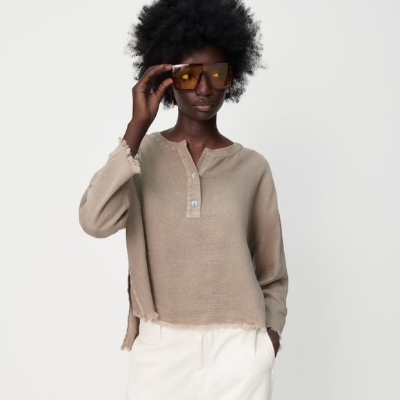 Zara | Tops | Zara Rustic Frayed Top | Poshmark